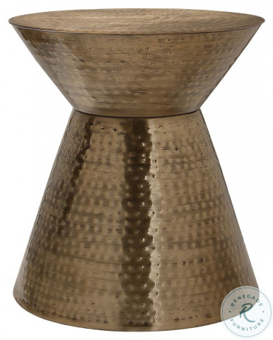 3928 Antique Copper Accent Table From Monarch | Coleman Furniture