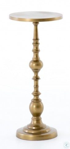 Asher Antique Brass Calhoun End Table from Fourhands | Coleman Furniture