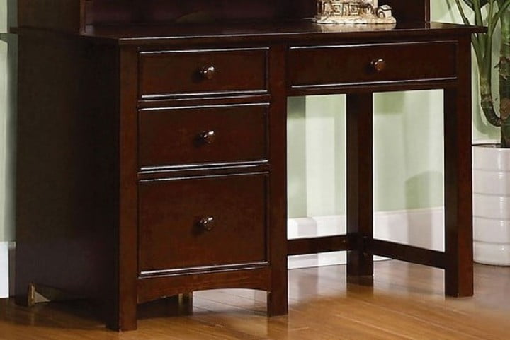 Omnus Dark Walnut Desk from Furniture of America (CM7905EXP-DK ...