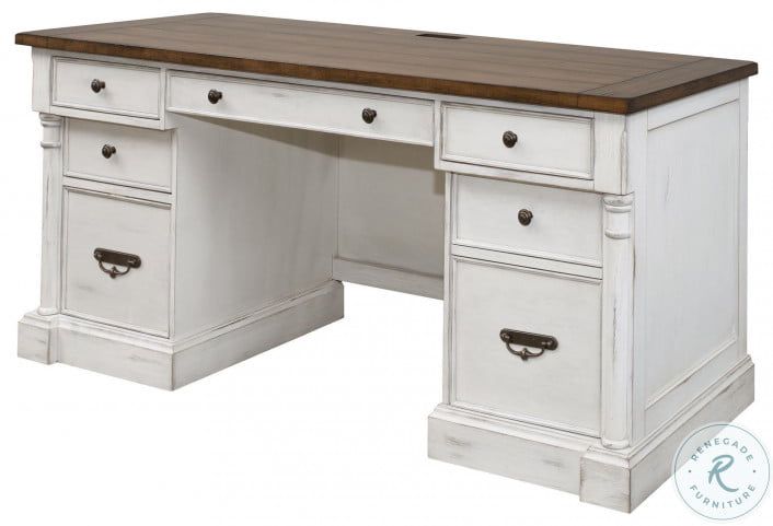 Durham Weathered White 70" Computer Desk from Martin Furniture ...