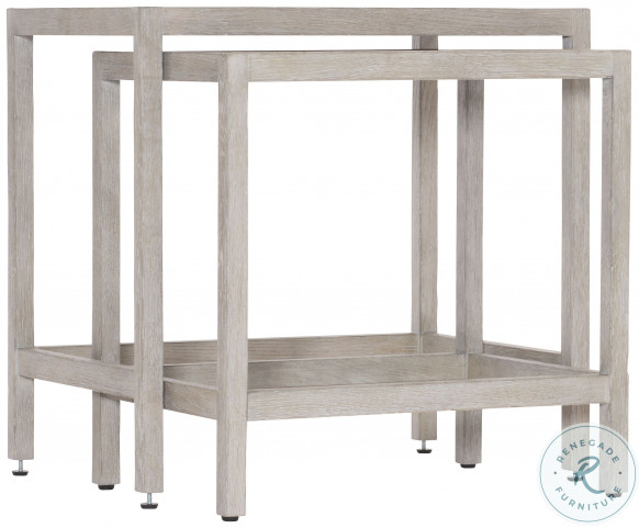 Albion Pewter Nesting Table From Bernhardt Furniture | Coleman Furniture