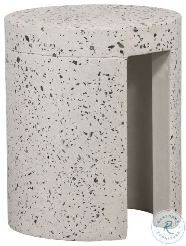 Lyon White Outdoor Stool from Moes Home | Coleman Furniture