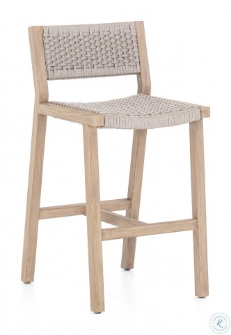 Solano Washed Brown Delano Outdoor Bar Stool from Fourhands | Coleman ...