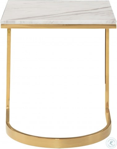 Blanchard Polished Brass End Table from Bernhardt Furniture | Coleman Furniture