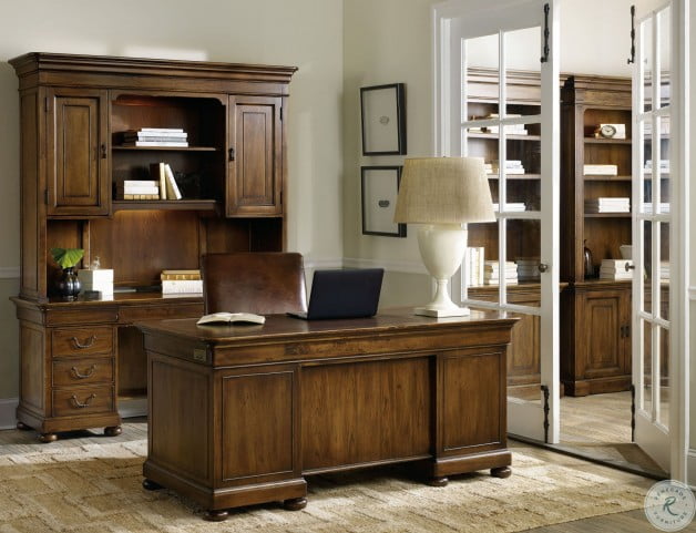 Archivist Dark Wood Executive Desk from Hooker | Coleman Furniture