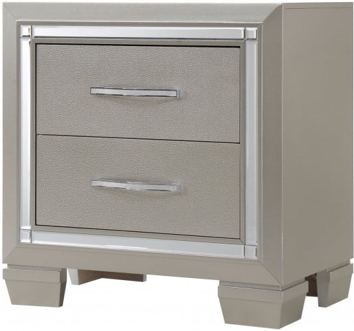 Glamour Champagne Nightstand from Elements Furniture | Coleman Furniture