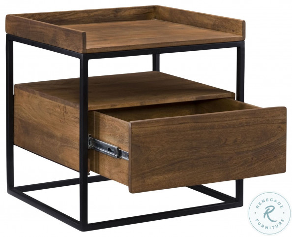 Vancouver Light Brown Side Table from Moes Home | Coleman Furniture