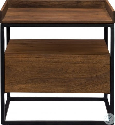 Vancouver Light Brown Side Table from Moes Home | Coleman Furniture