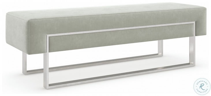 La Moda Dove Velvet Bench From Caracole | Coleman Furniture