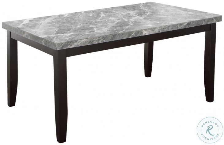 Napoli Black and Gray Marble Dining Table From Steve Silver | Coleman ...