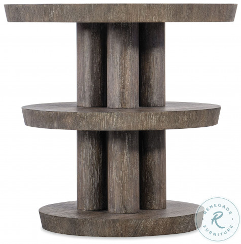 Modern Mood Dark Brown Round Side Table From Hooker | Coleman Furniture
