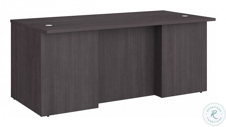 Office 500 Storm Gray 72" Large Executive Desk from Bush Furniture ...