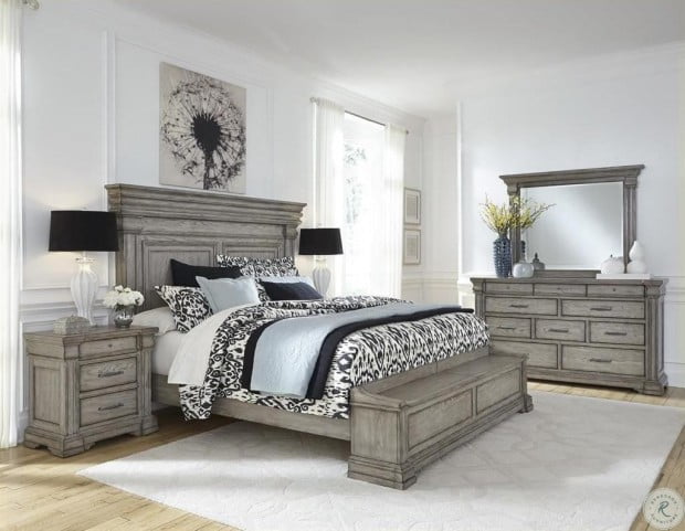Madison Ridge Soft Grey Storage Bedroom Set from Pulaski | Coleman ...