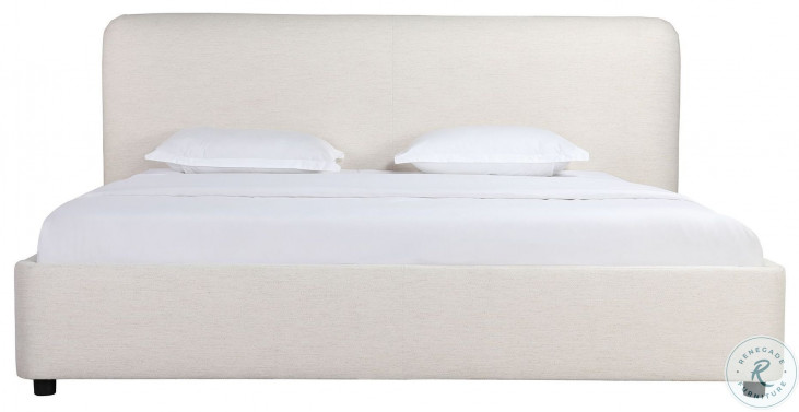 Samara Cottage Linen King Upholstered Panel Bed From Moes Home ...