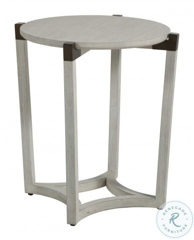 Millis Sesame White Side Table from Gabby | Coleman Furniture