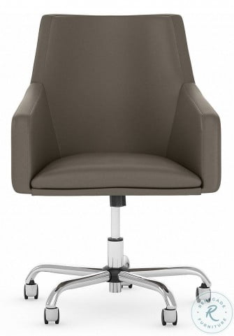 Somerset Washed Gray Mid Back Swivel Box Chair from Bush Furniture ...