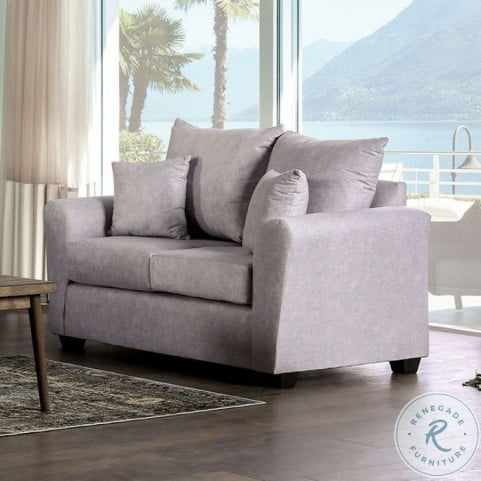 Croydon Light Gray Loveseat From Furniture of America | Coleman Furniture