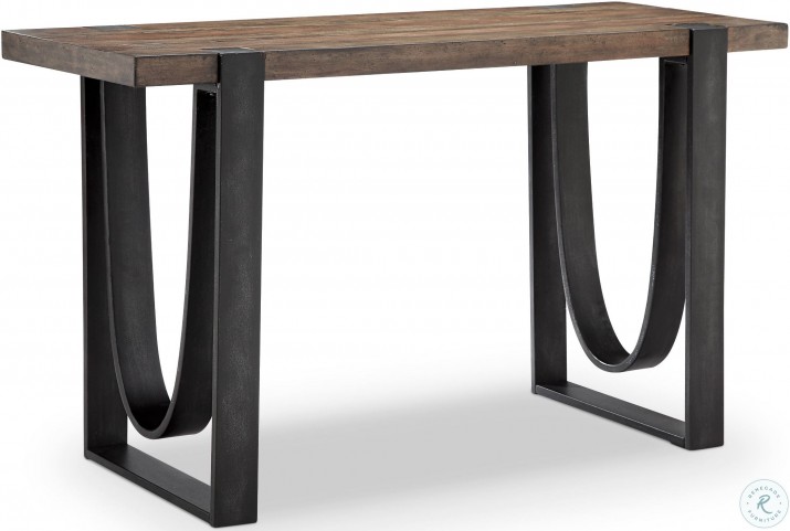 Bowden Rustic Honey Metal Rectangular Sofa Table from Magnussen Home ...