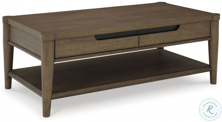 Roanhowe Brown Cocktail Table From Ashley Furniture | Coleman Furniture