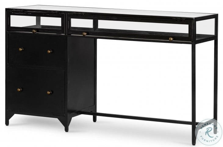 Belmont Shadow Black Box Desk from Fourhands | Coleman Furniture