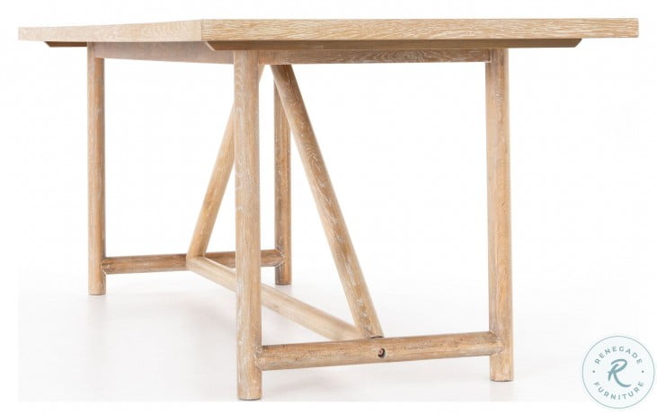 Patten Mika Whitewashed Oak and Whitewashed Oak Dining Table from ...