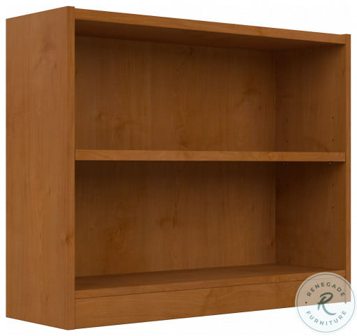 Universal Natural Cherry Small 2 Shelf Bookcase From Bush Furniture ...