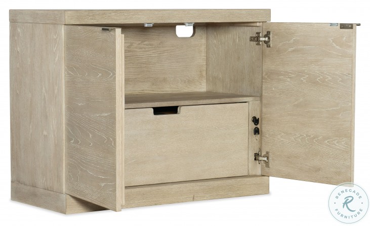 Cascade Soft Taupe File Cabinet From Hooker | Coleman Furniture