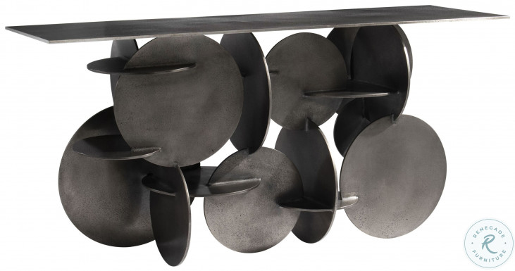 Tribus Graphite Console Table From Bernhardt Furniture | Coleman Furniture
