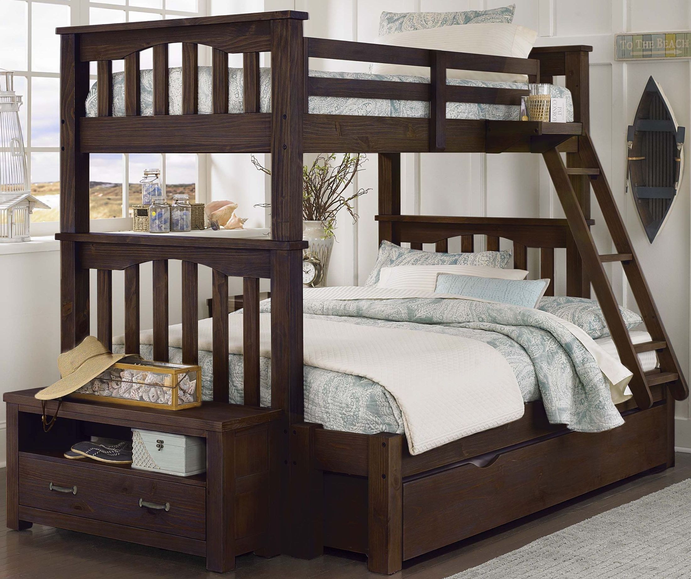 Highlands Harper Espresso Twin Over Full Bunk Bed With Trundle From NE Highlands Harper Espresso Twin Over Full Bunk Bed With Trundle From NE
