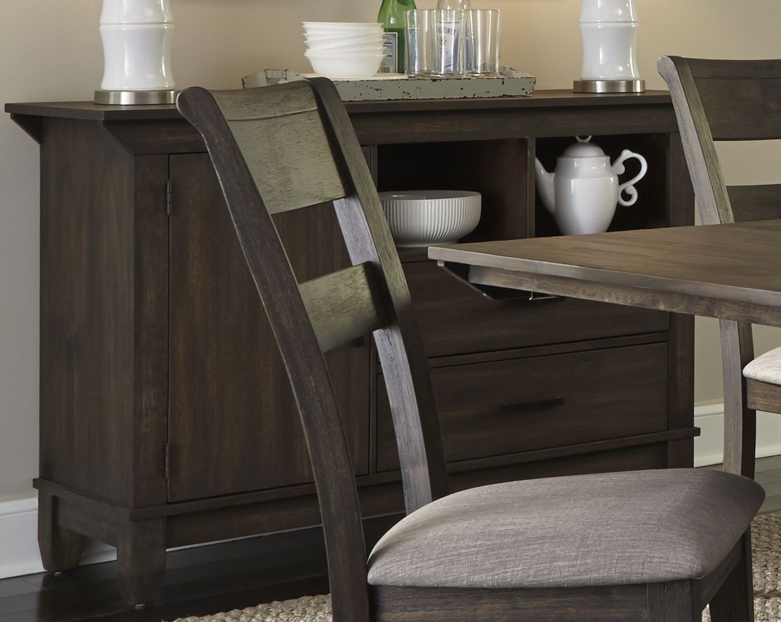 Double Bridge Dark Chestnut Sideboard from Liberty | Coleman Furniture