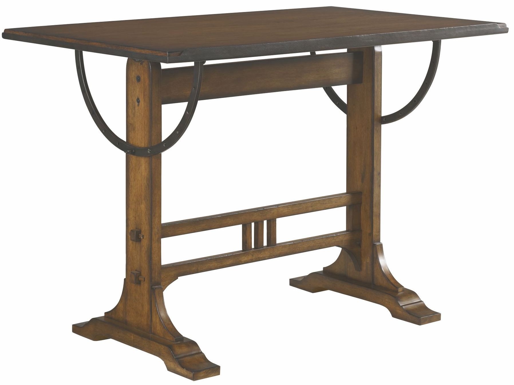 Studio Home Oak Architect Desk from Hammary (166-940) | Coleman Furniture