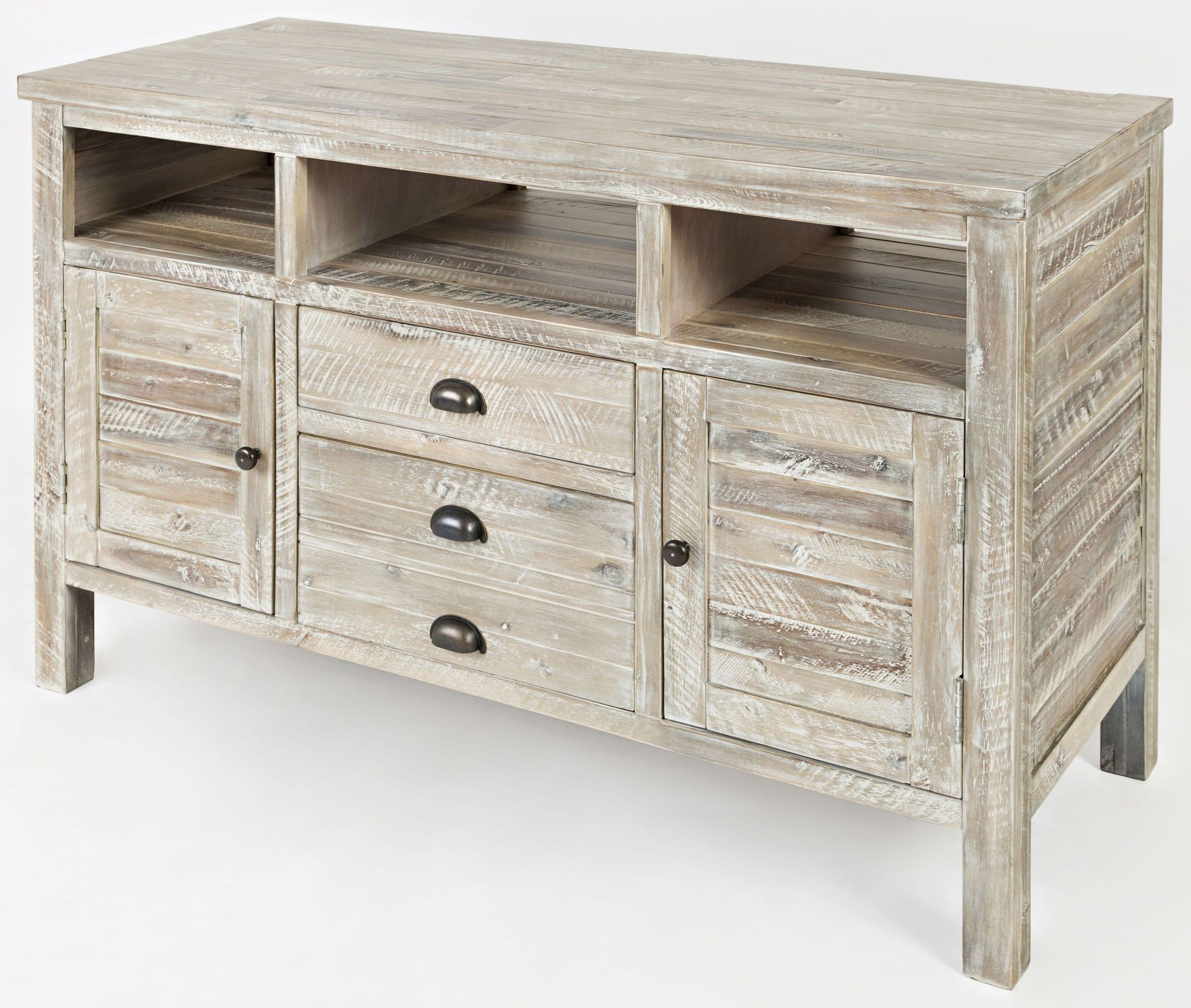 Artisan's Craft 50" Washed Gray Media Console from Jofran | Coleman ...