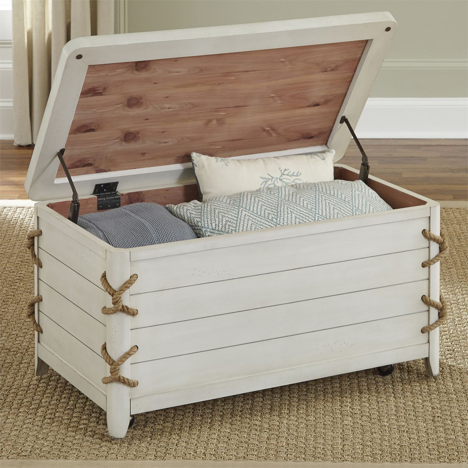 Dockside II White Storage Trunk from Liberty (469-OT1012) | Coleman ...