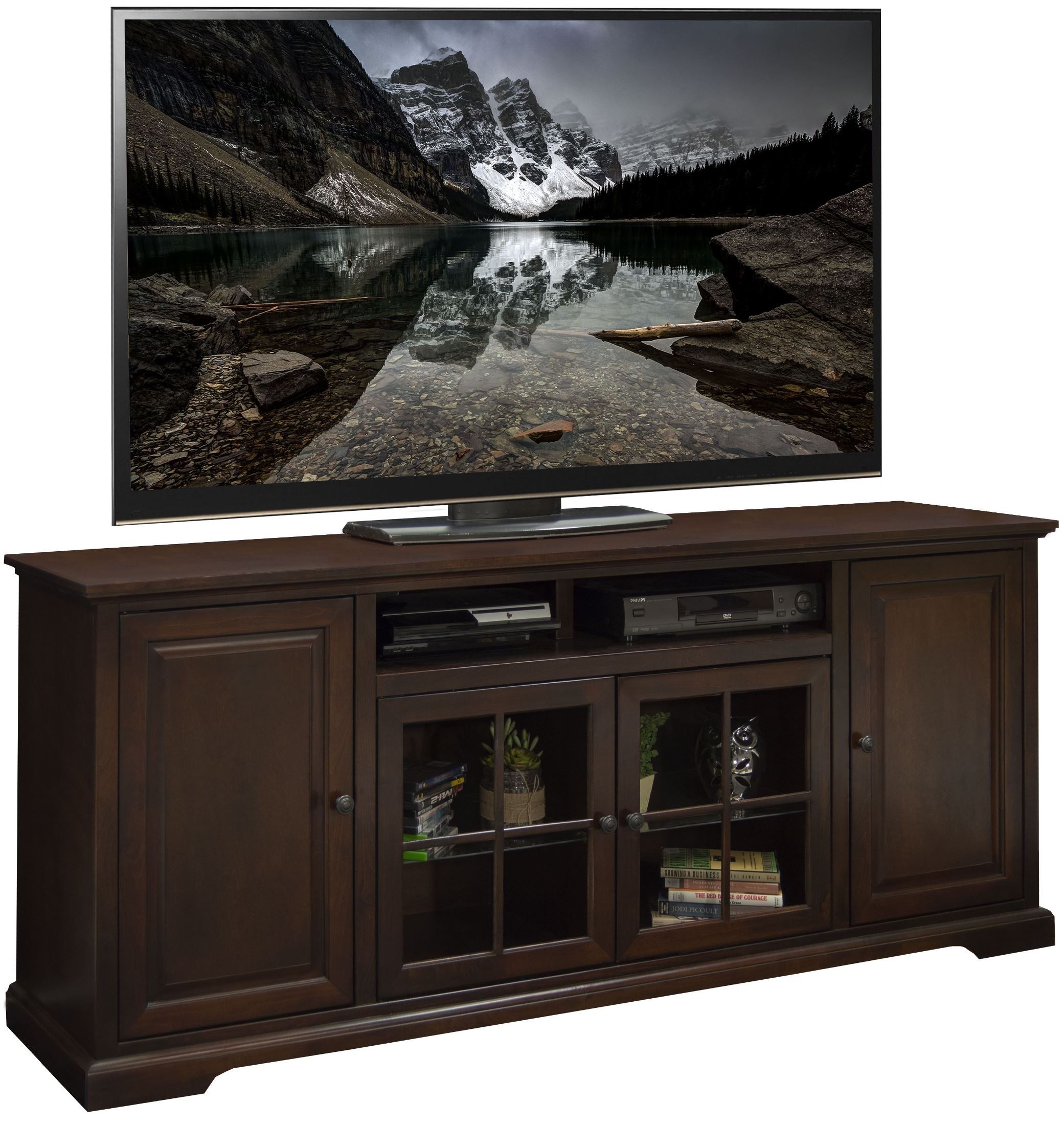Brentwood Danish Cherry 79" TV Console from Legends (BW1578.DNC ...