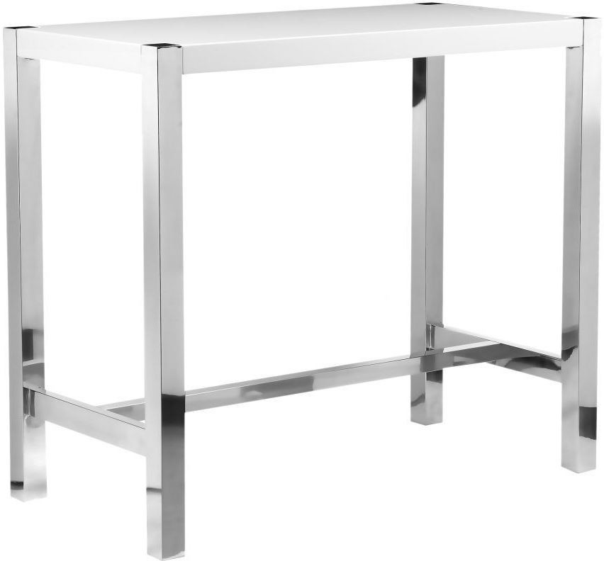 Riva White Bar Table from Moes Home | Coleman Furniture