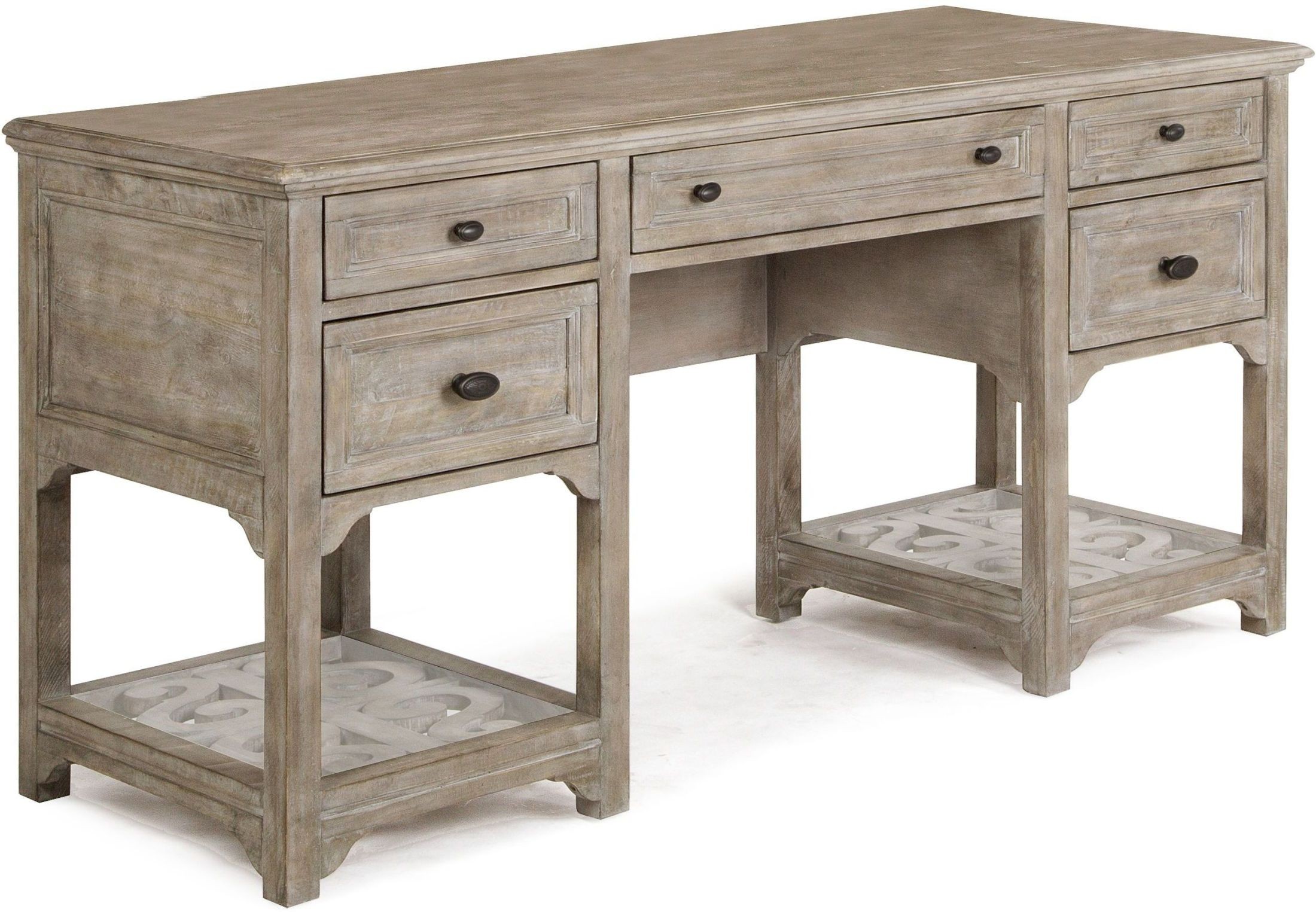 Tinley Park Dove Tail Grey Desk from Magnussen Home | Coleman Furniture Tinley Park Dove Tail Grey Desk from Magnussen Home | Coleman Furniture