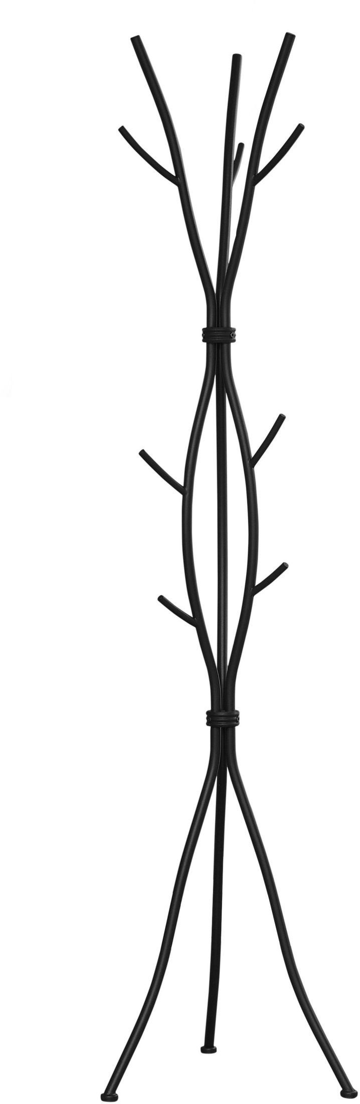 Hammered Black Metal 74" Coat Rack from Monarch | Coleman Furniture
