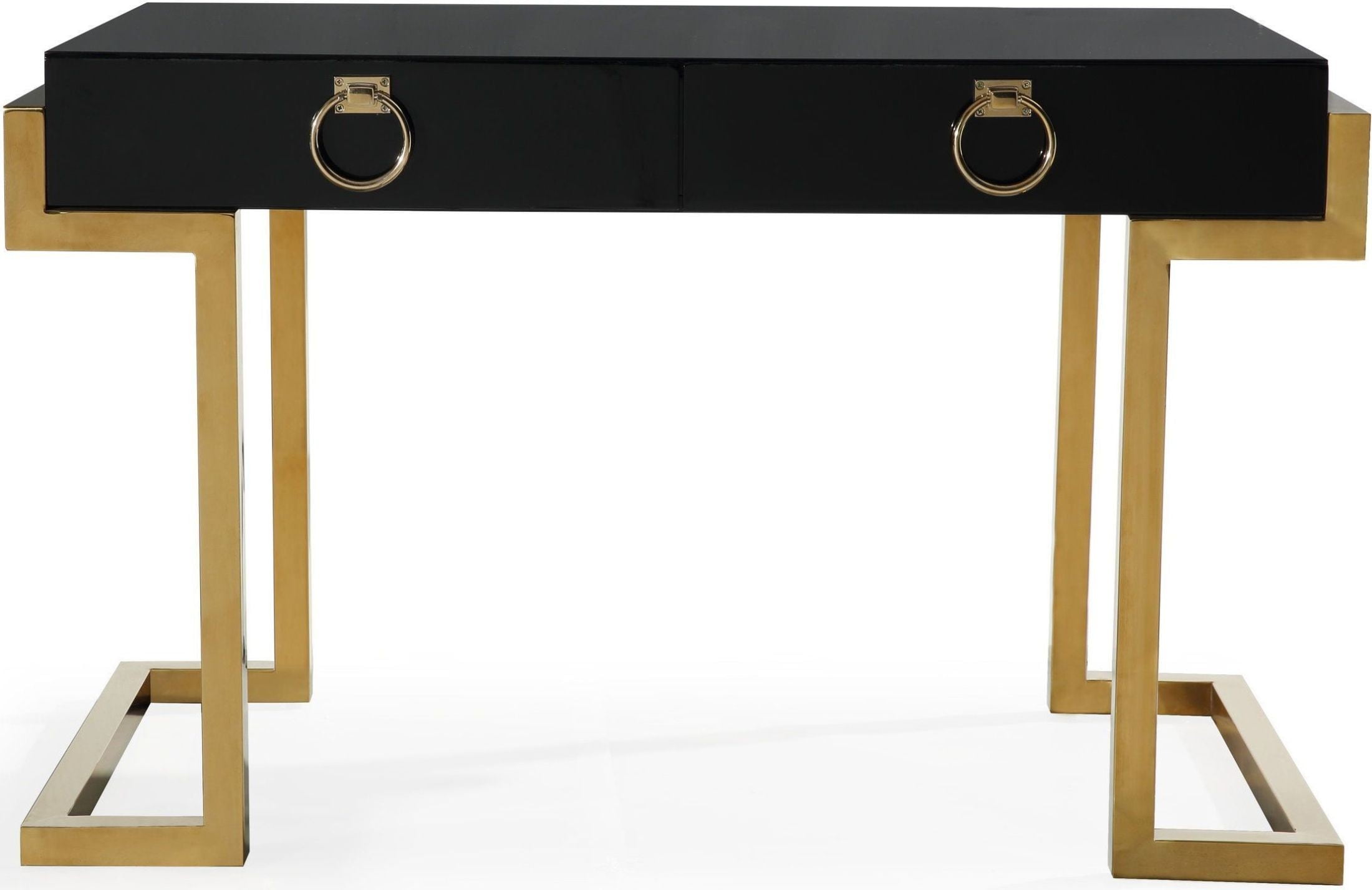 Black And Gold Desk With Storage at Lisa Travis blog