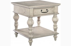 Homestead Linen Oval Glass Coffee Table from Hekman Furniture | Coleman ...