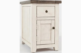 Madison County Vintage White Barn Door Occasional Table Set from Jofran ...