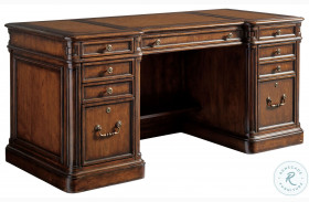 Richmond Hill Warm Chestnut Brown Morgan Home Office Set from Sligh ...
