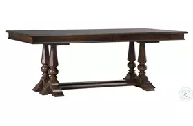 Arden Road Satin Cherry Trestle Extendable Dining Room Set from Liberty ...