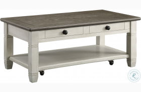 Granby Rosy Brown And Antique White Occasional Table Set from ...