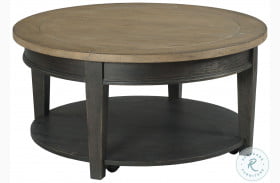 Hancock Black Round Occasional Table Set from Hammary | Coleman Furniture