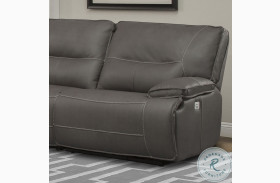 Spartacus Haze Power Reclining with Power Headrest LAF Sectional From ...