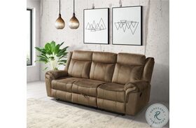 Tasso Sorrento Brown Living Room Set with Dropdown Table from Picket ...