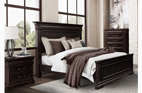 Caldwell Brown Cal. King Panel Bed from Pulaski | Coleman Furniture