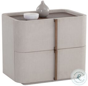 Nylah Bergen Taupe Queen Upholstered Platform Bed From Sunpan | Coleman Furniture