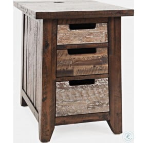 Painted Canyon Brown Box Cocktail Table from Jofran | Coleman Furniture