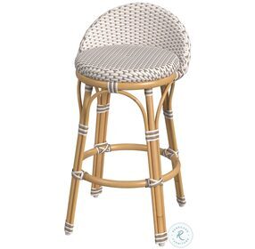 Tobias Beige and White Rattan Round Dining Table From Butler | Coleman ...